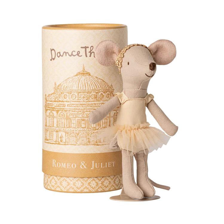 Maileg Ballet Dancer Mouse with Stand ( Juliet - Big Sister) – minimono.ca