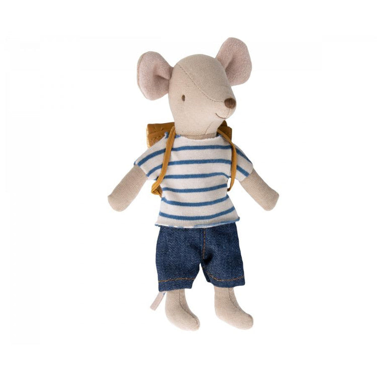maileg big brother tricycle mouse with bag – minimono.ca